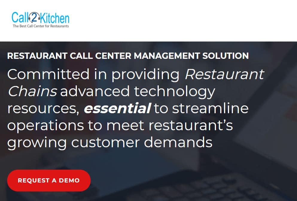 Call2Kitchen - Restaurant Call Center Solution